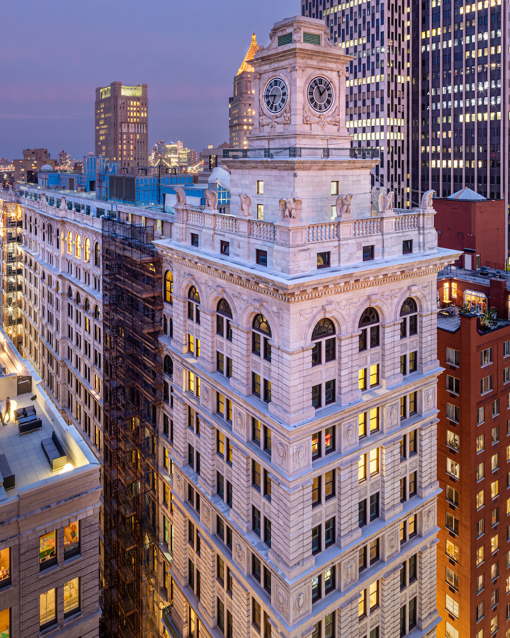 An Iconic Tribeca Building is Now Home to a Townhouse in the Sky