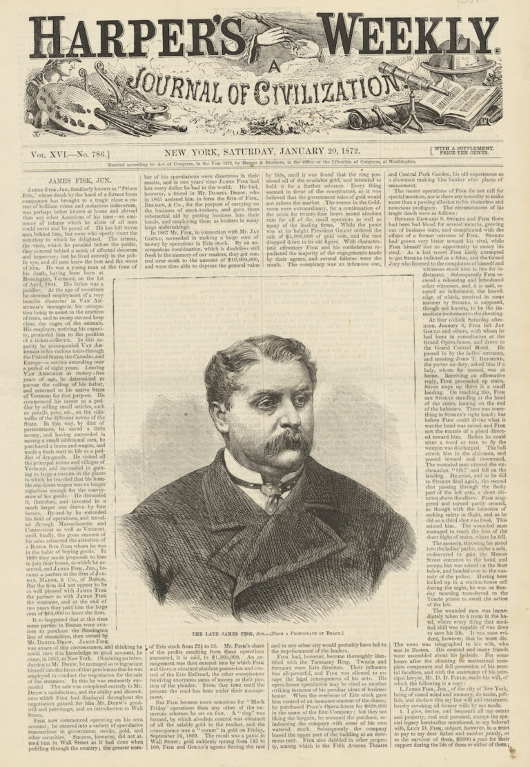 The Crimes, Affairs, and Murder of Jim Fisk